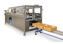 Case erecting and tray forming machines for RSC cases and die cut trays